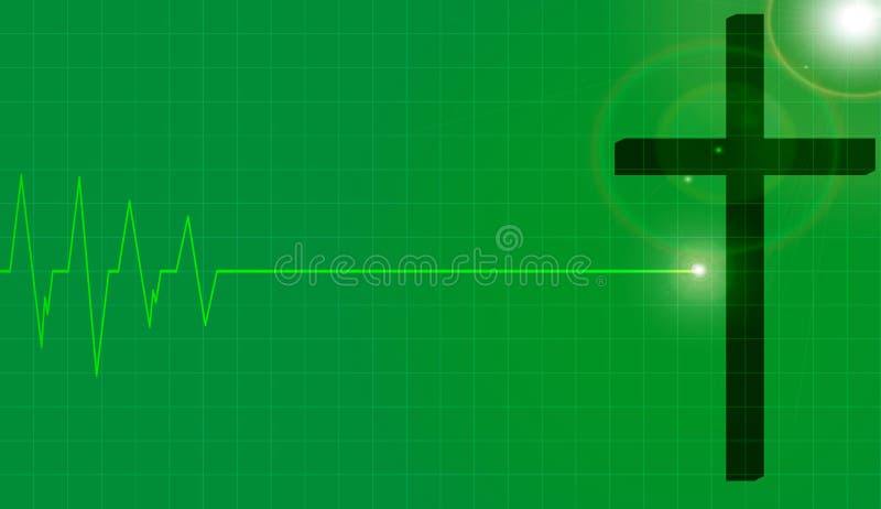 Fondo Del Vector Con La Línea De Vida Ilustración del Vector ...