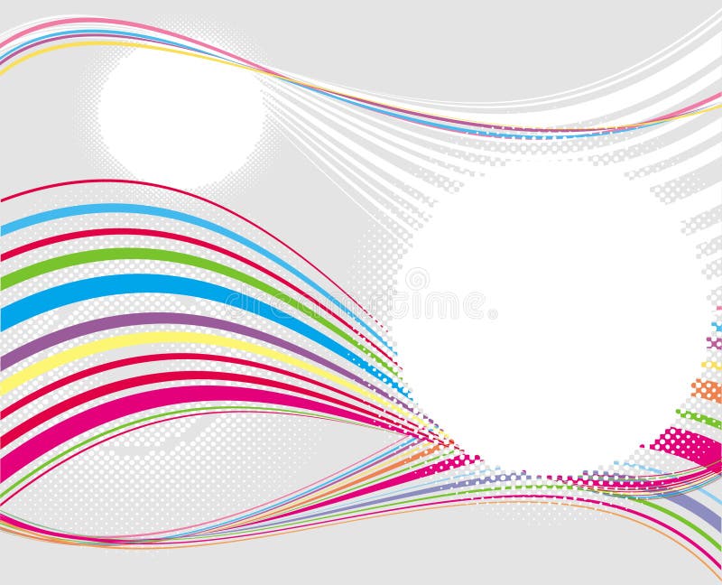 Fondo Del Vector Con Las Líneas Coloridas Ilustración del Vector ...