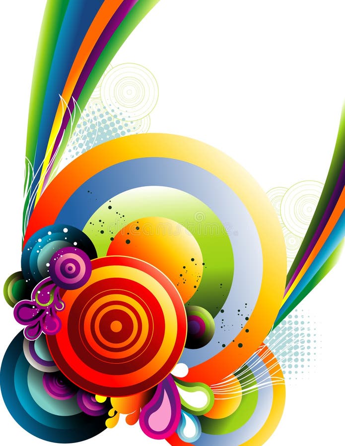 Fondo Del Vector De Los Círculos Ilustración del Vector - Ilustración ...