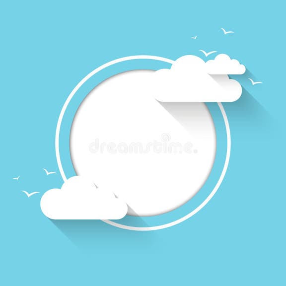 Fondo Del Vector Del Tema De La Nube Stock de ilustración - Ilustración de publicidad, brillante ...