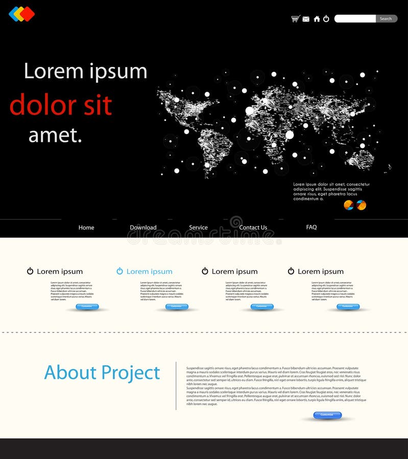Fondo Della Copertina Del Sito Web Illustrazione Vettoriale ...
