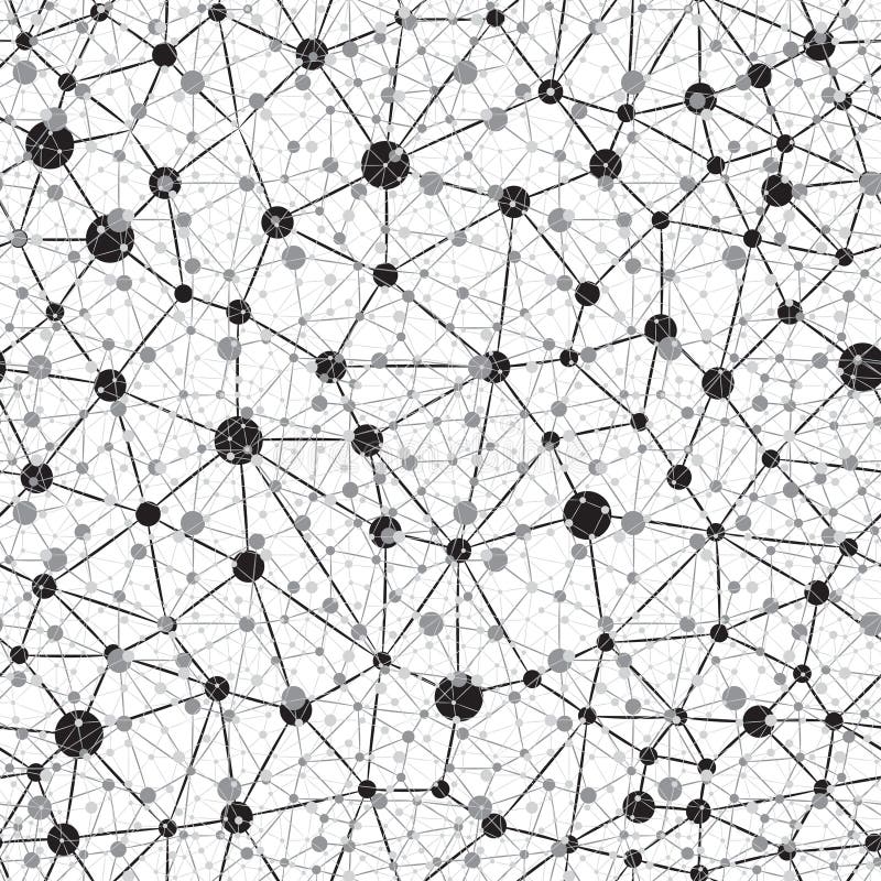 Sfondo Di Rete Neurale Continuo Illustrazione Vettoriale ...