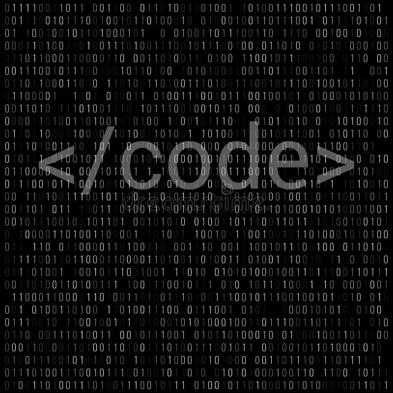 Fondo Di Tecnologia Digitale Di Codice Binario Dati Del Computer Da 0 E ...