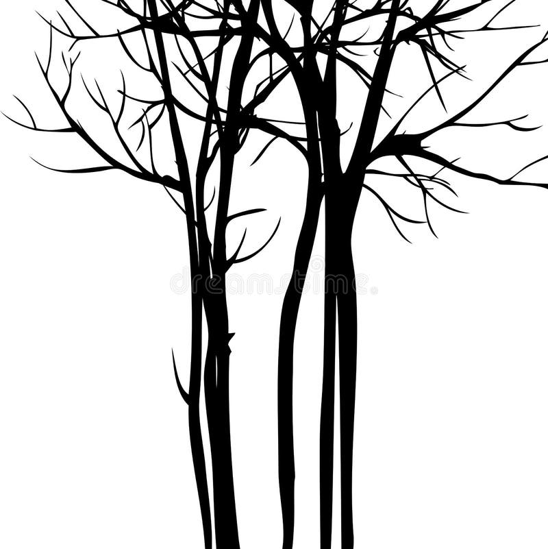 Fondo Di Vettore Con Gli Alberi Illustrazione Vettoriale ...