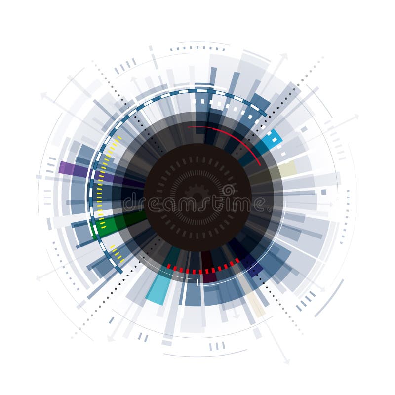 Fondo digital abstracto ilustración del vector. Ilustración de virtual ...