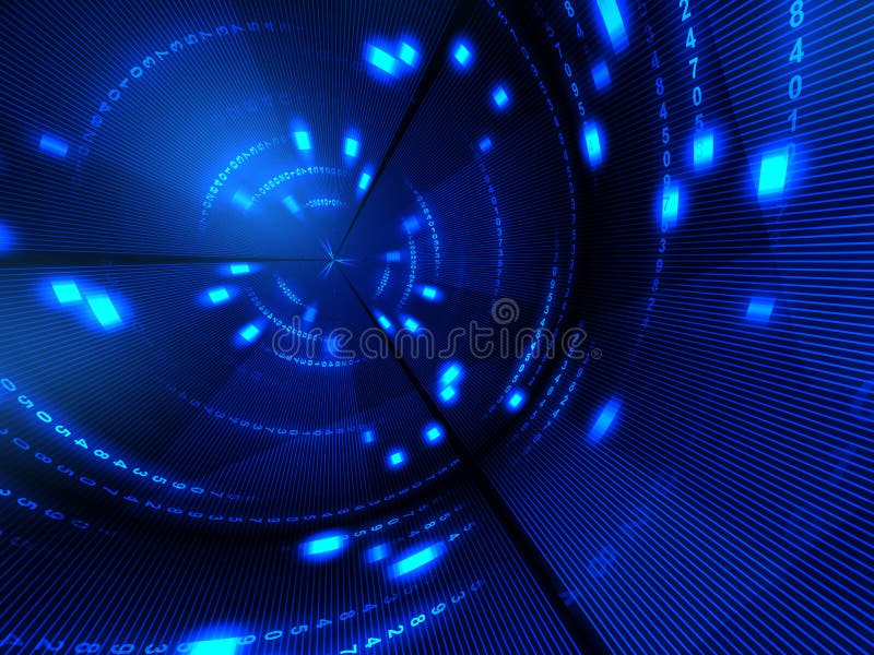 Fondo Digital Azul Abstracto Stock de ilustración - Ilustración de ...