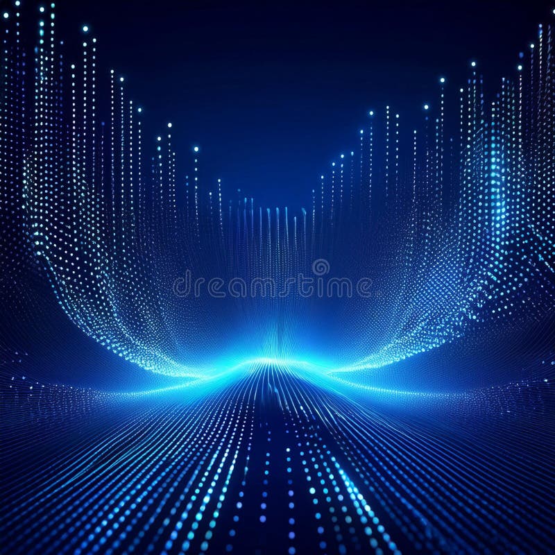 Fondo digital azul stock de ilustración. Ilustración de vector - 359985491