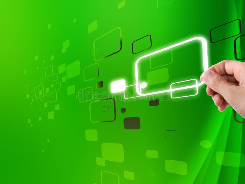 Fondo digital verde stock de ilustración. Ilustración de fondo - 17511235