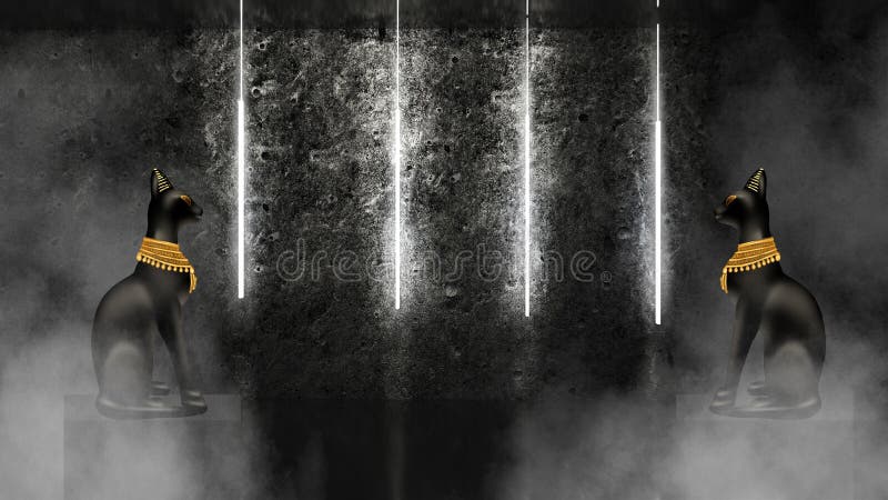 Fondo Egipcio Del Asbstract, Diosa De Egipto Bastet Stock de ...