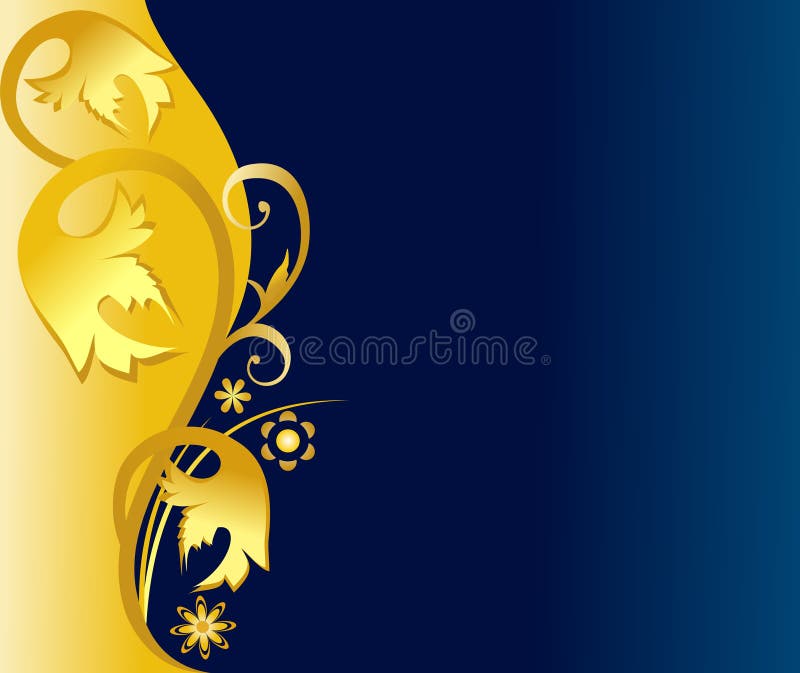 Fondo Azul Simple Y Elegante Con Marco Plateado Ilustración del Vector ...