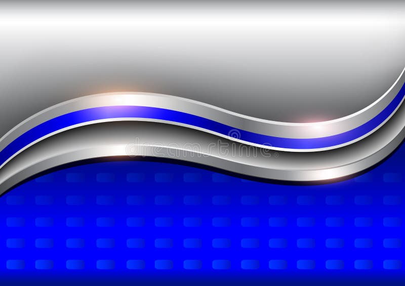 Fondo Elegante, Metálico Azul De Plata Ilustración del Vector ...