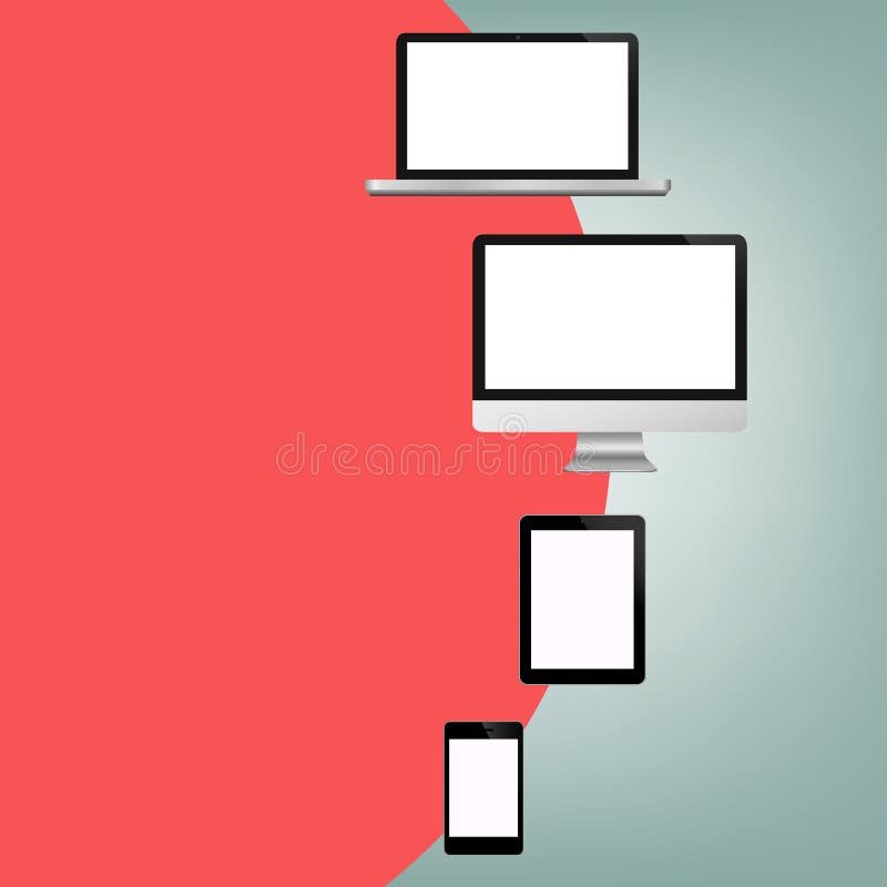 Fondo En Blanco Moderno Con La Informática S Ilustración del Vector ...