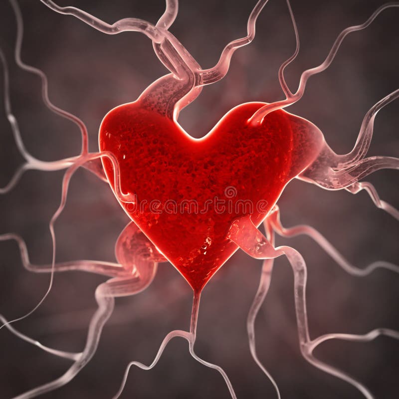 Fondo enfermo del corazón stock de ilustración. Ilustración de ...