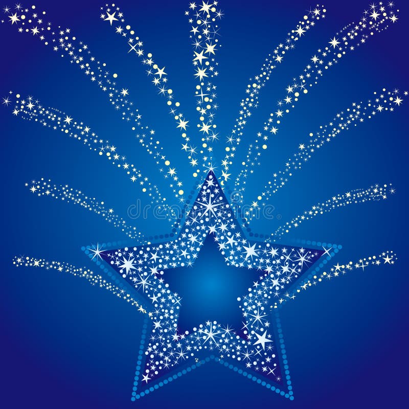 Fondo estrellado ilustración del vector. Ilustración de brillante ...