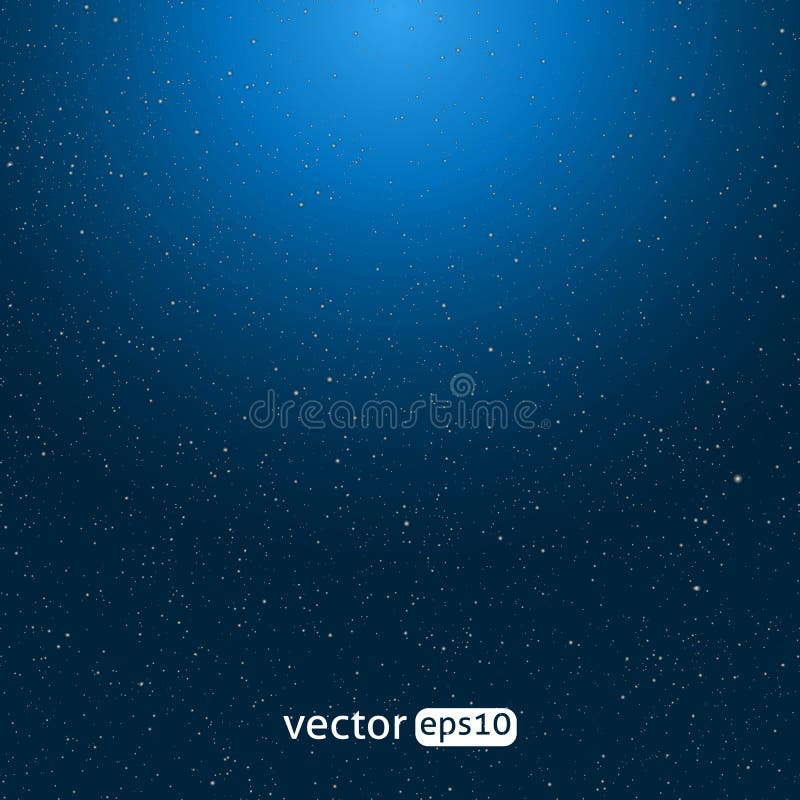 Fondo Estrellado Azul Del Vector Del Cielo Ilustración del Vector ...