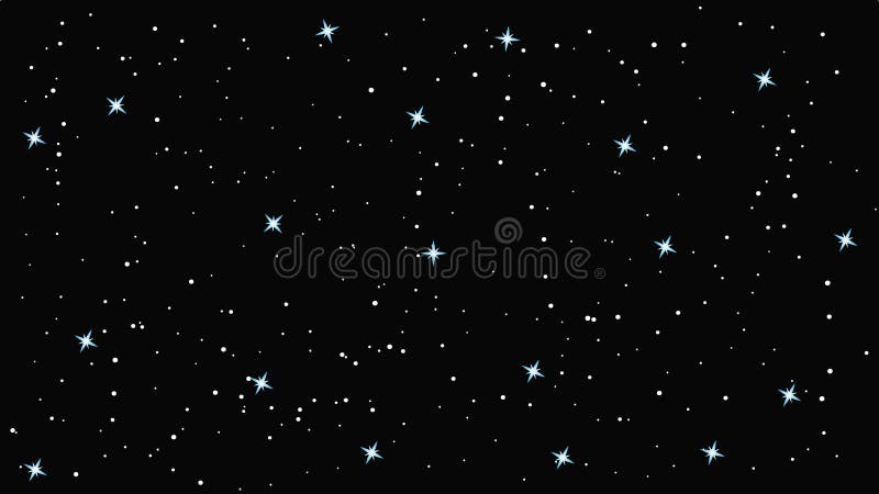 Fondo Estrellado Del Cielo Vector Plano Ilustración del Vector ...