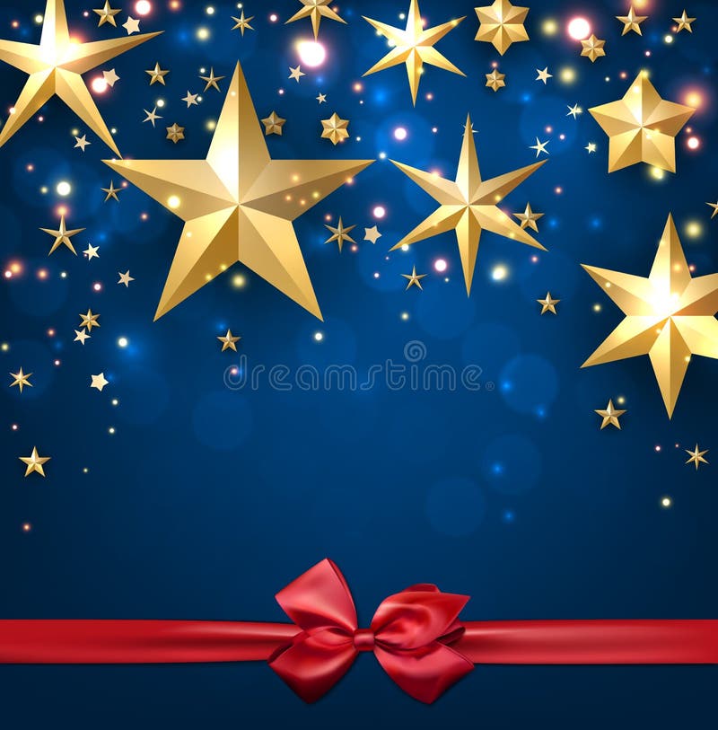 Fondo estrellado festivo ilustración del vector. Ilustración de rojo ...
