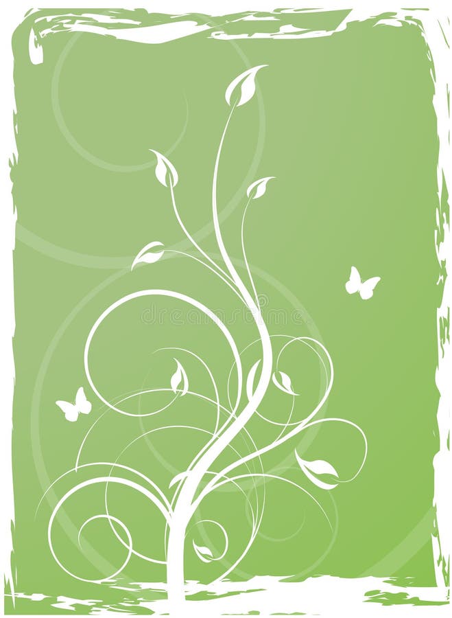 Fondo floral ilustración del vector. Ilustración de encrespado - 13549128