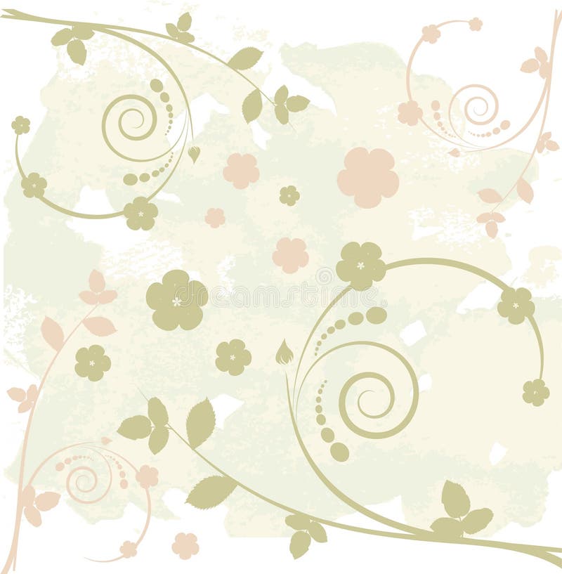 Fondo floral ilustración del vector. Ilustración de elegancia - 15910163