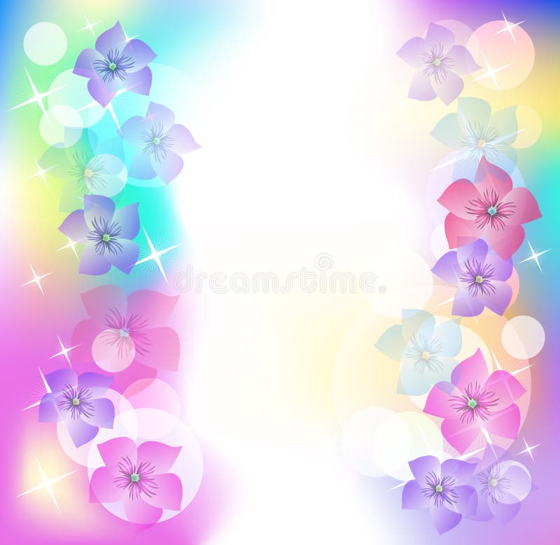 Fondo floral ilustración del vector. Ilustración de rayo - 16381663