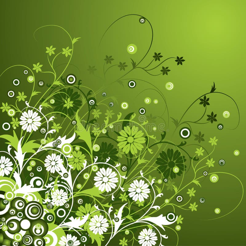 Fondo floral, vector ilustración del vector. Ilustración de creativo ...