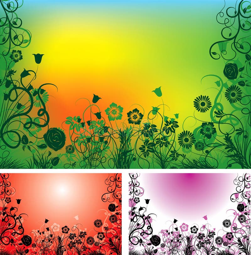 Fondo floral, vector ilustración del vector. Ilustración de vector ...