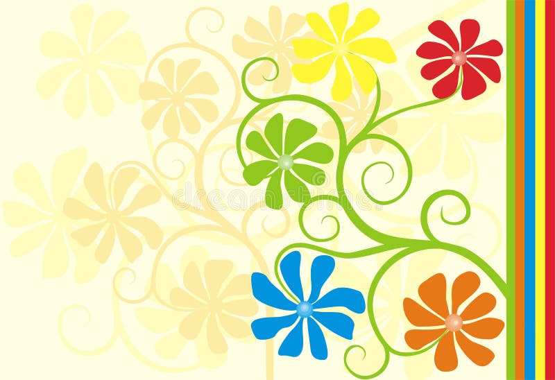 Fondo floral, vector ilustración del vector. Ilustración de vector - 787221