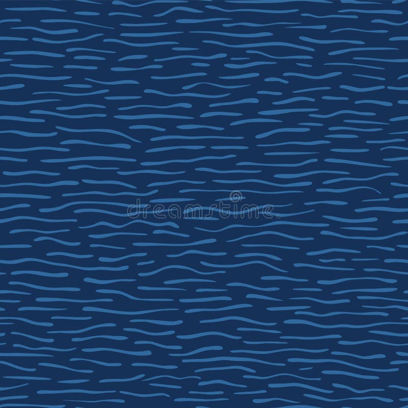 Fondo Inconsútil Azul De Aqua Water Waves Vector Pattern Ilustración ...