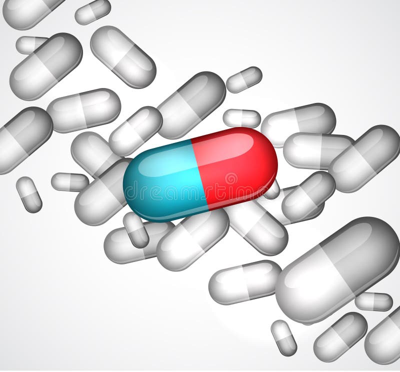 Fondo Médico De Las Píldoras Ilustración del Vector - Ilustración de ...