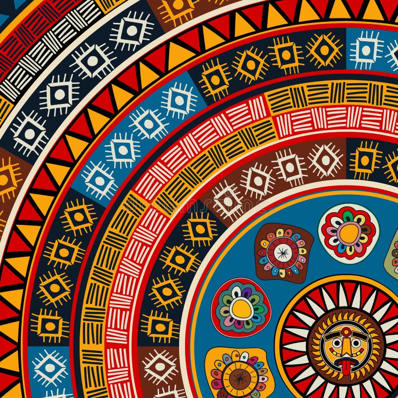 Fondo maya del sol ilustración del vector. Ilustración de modelo - 55007801