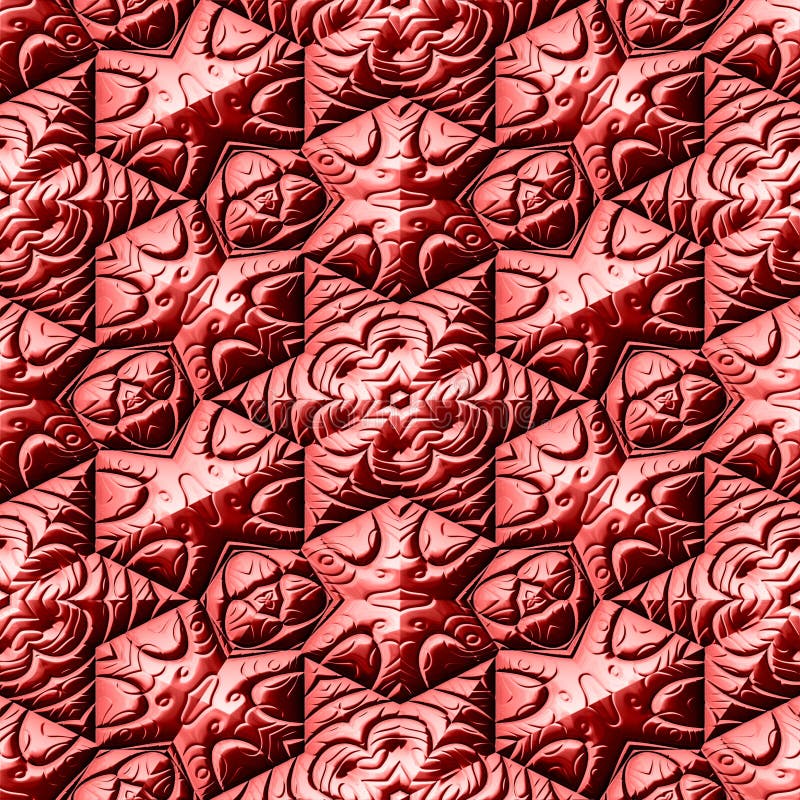 Fondo Maya Rojo De Los Ornamentos Stock de ilustración - Ilustración de ...