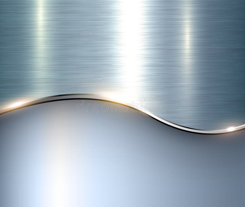 Cromo Metálico De La Plata Del Fondo Ilustración del Vector ...