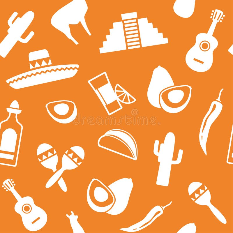 Fondo mexicano ilustración del vector. Ilustración de forma - 27015114