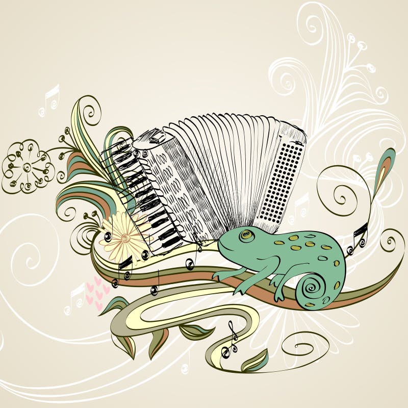 Vector De Instrumento Musical Tradicional Colombiano De Acordeón ...