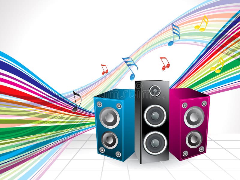 Fondo Musical Colorido Abstracto Ilustración del Vector - Ilustración ...