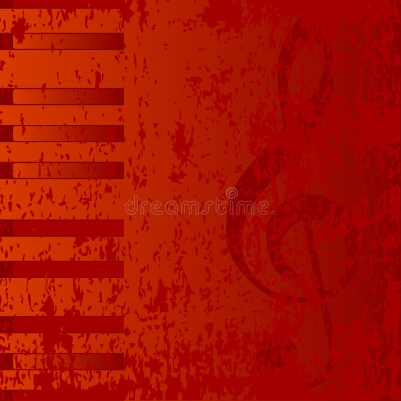 Fondo musical rojo ilustración del vector. Ilustración de musical ...