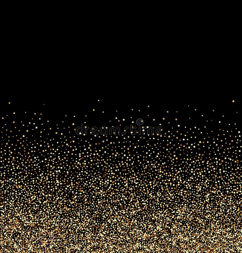 Fondo Negro Brillo Del Oro De La Textura Ilustración Del Vector