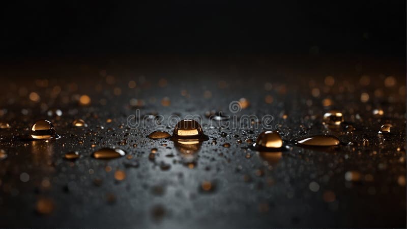 Fondo Negro De Bronce a Negro Oscuro Con Agua Ai Generada Stock de ...