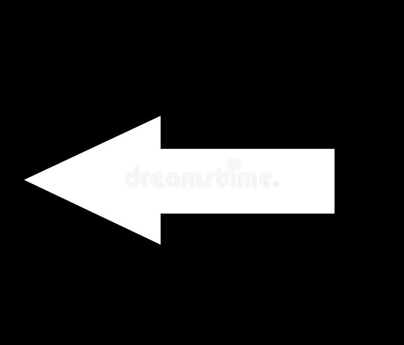 Fondo Negro De Flecha Blanca Stock de ilustración - Ilustración de ...