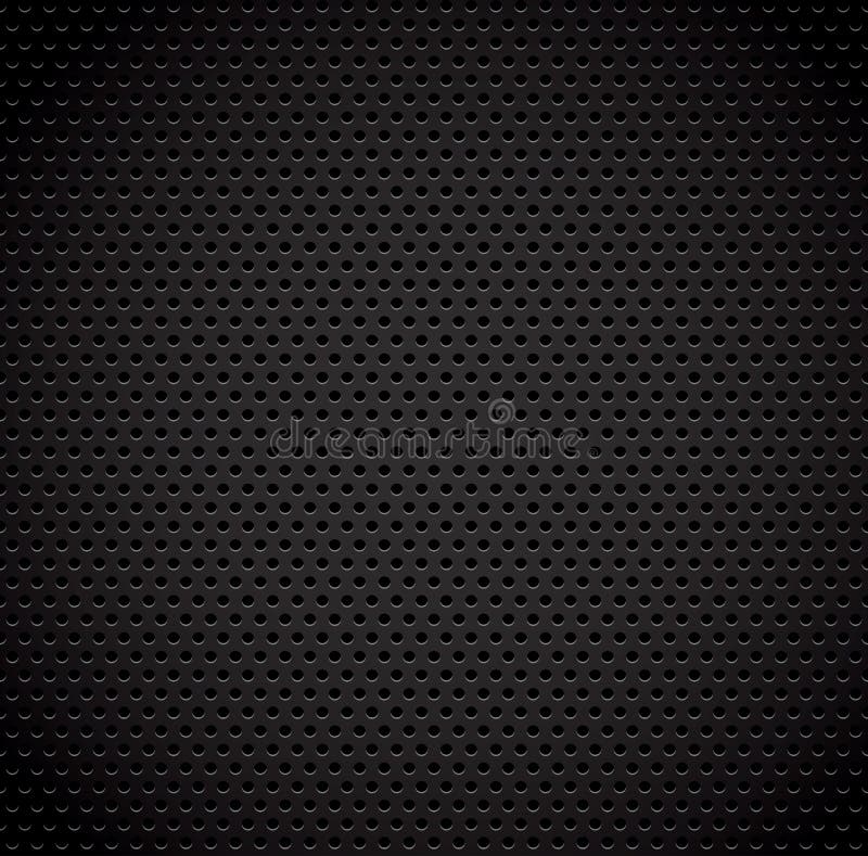 Fondo Negro De La Textura De La Fibra De Carbono Ilustración Del Vector