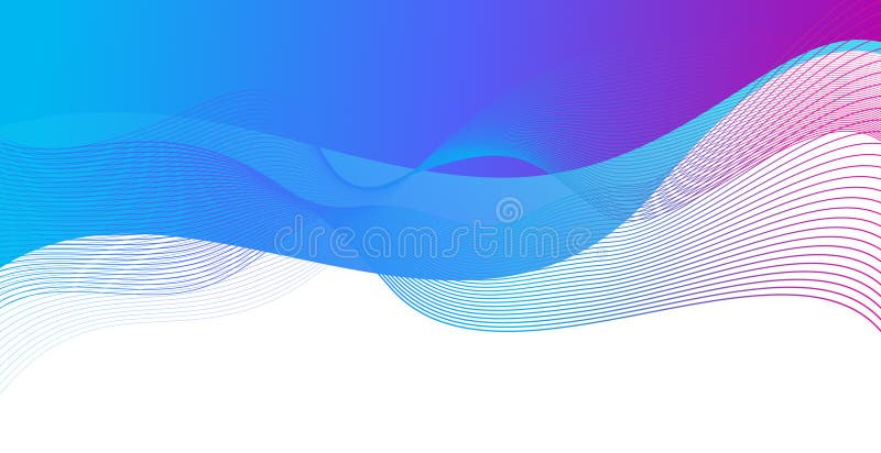 Fondo Ondulado Azul Y Rosa Con Espacio Blanco Ilustración del Vector ...