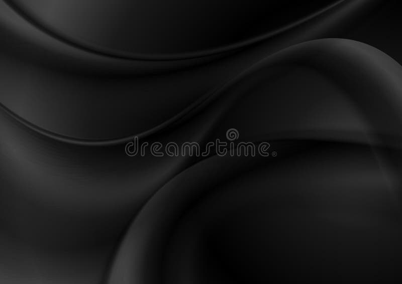 Fondo Ondulado Del Vector Del Color Negro Liso Abstracto Ilustración ...