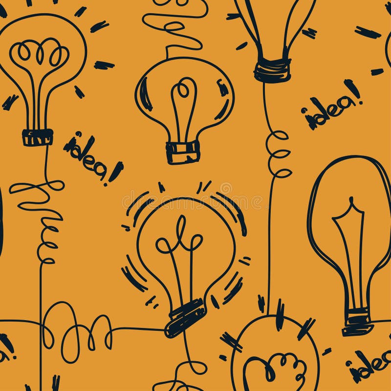 Fondo Para La Creatividad Y Las Buenas Ideas Ilustración del Vector ...