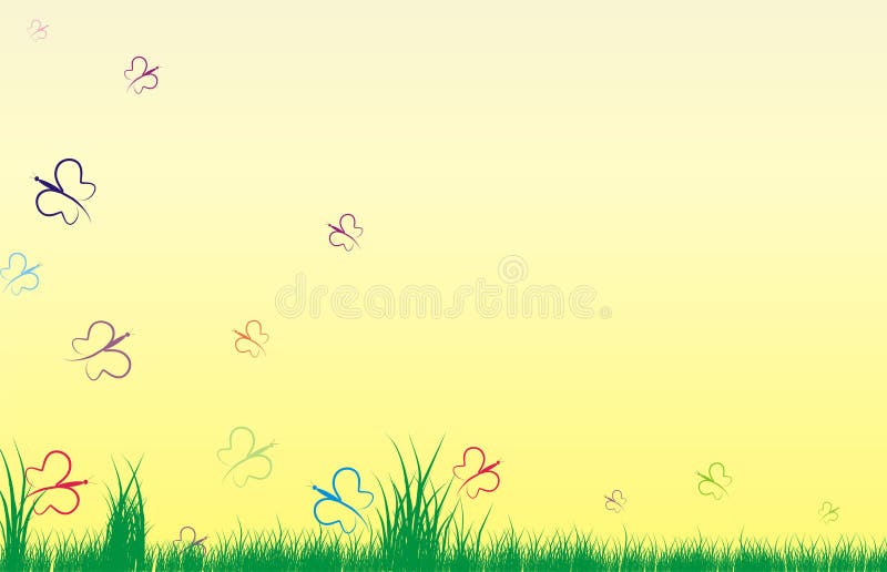 Fondo para mayo stock de ilustración. Ilustración de mariposas - 6638818