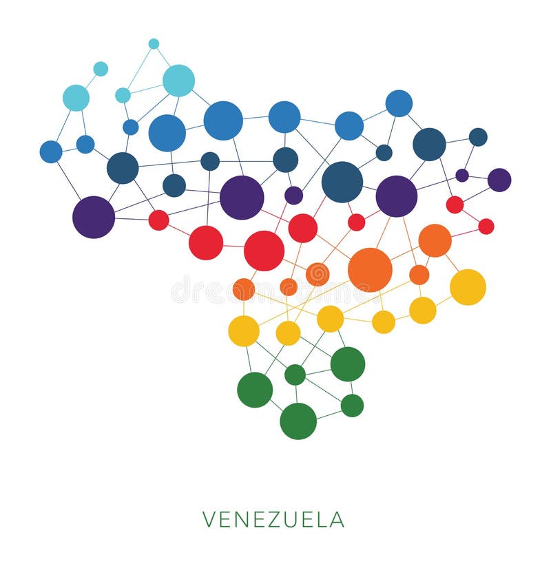 Mapa de Venezuela ilustración del vector. Ilustración de silueta ...