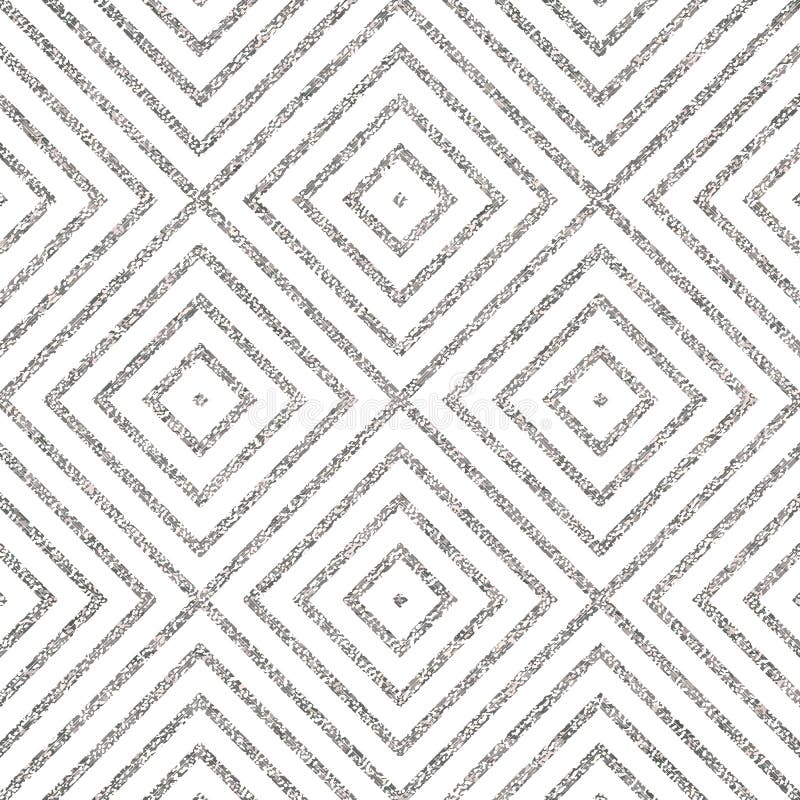 Fondo Rayado Diagonal Plateado Abstracto Ilustración del Vector ...