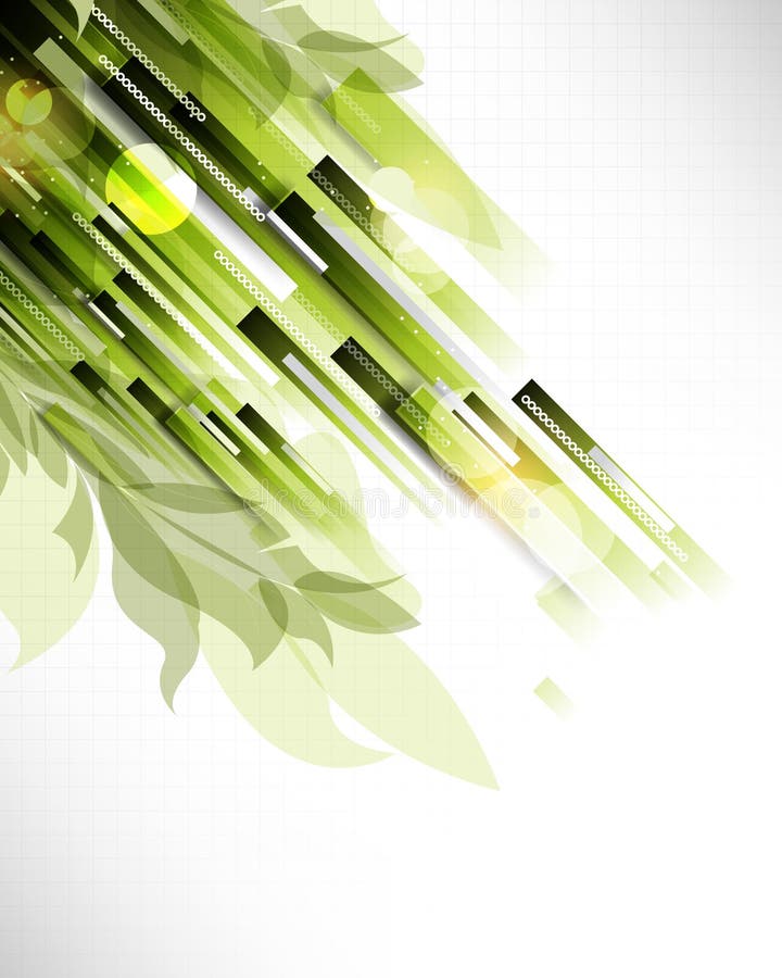 Fondo Rectangular De Los Elementos Del Follaje Del Modelo Ilustración ...