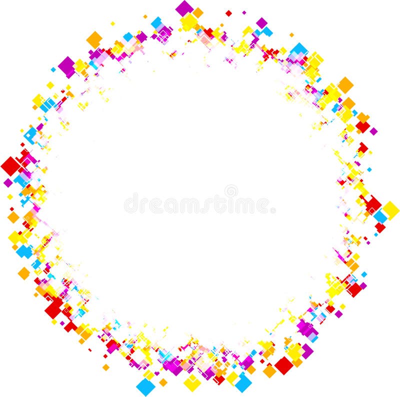 Fondo Redondo Con Rombos Del Color Ilustración del Vector - Ilustración ...
