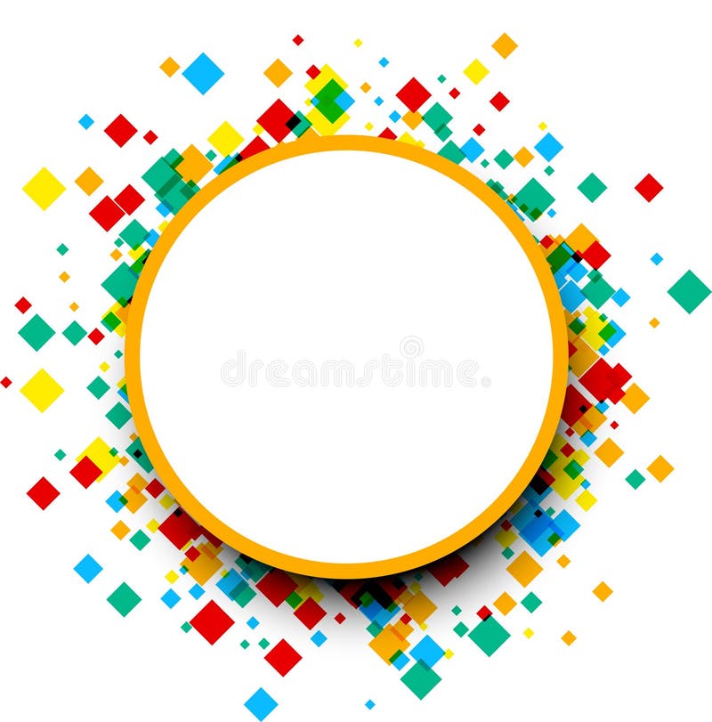 Fondo Redondo Con Rombos Del Color Ilustración del Vector - Ilustración ...