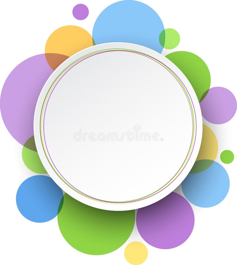 Fondo redondo del color ilustración del vector. Ilustración de gotas ...